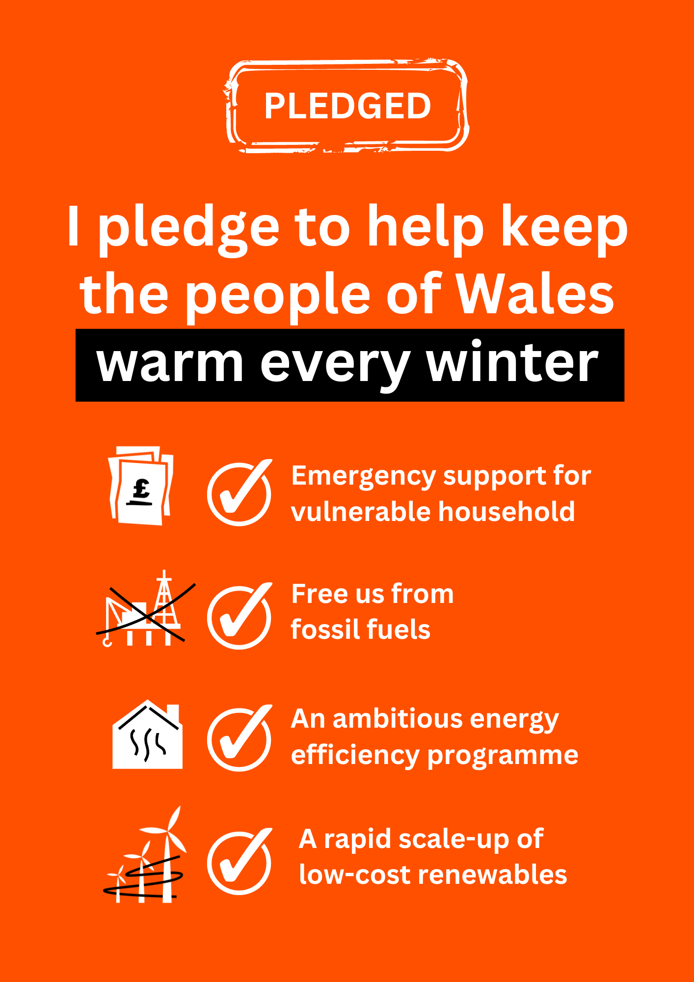 Warm This Winter pledge - Climate Cymru