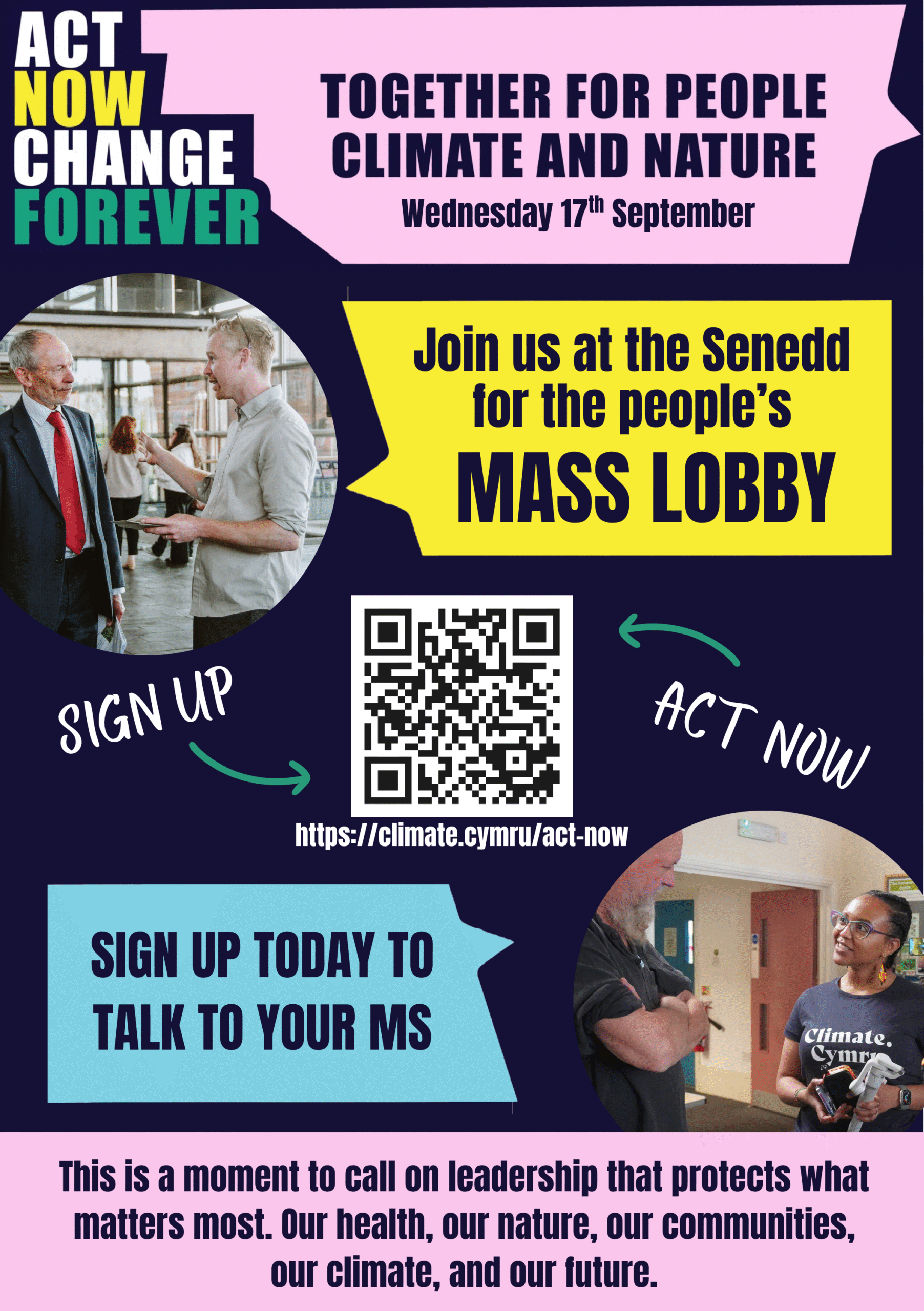 Act Now Change Forever - Climate Cymru